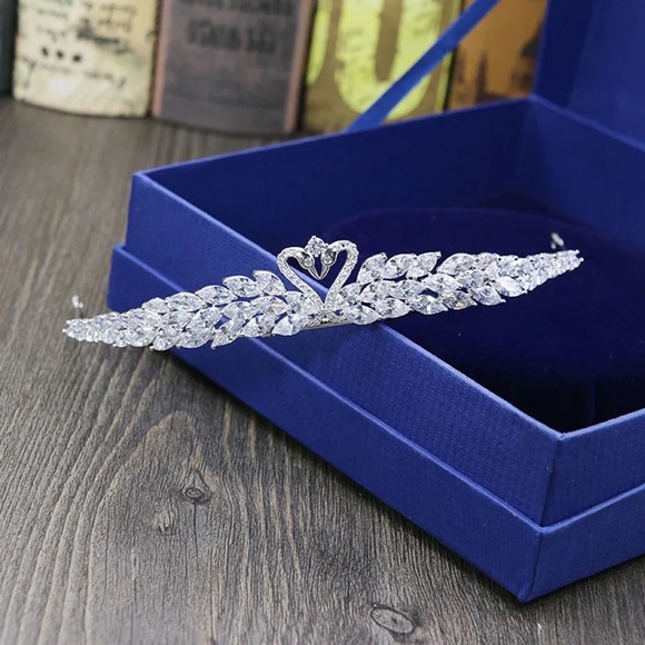 Tiarazcrownz | Accessories | The Love Birds Crystal Cz Tiara | Poshmark